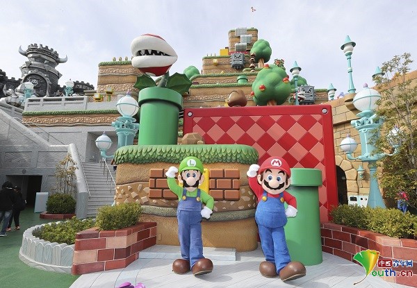 “马里奥”走进现实 日本环球影城超级任天堂世界明日开园_旅游频道_中国青年网